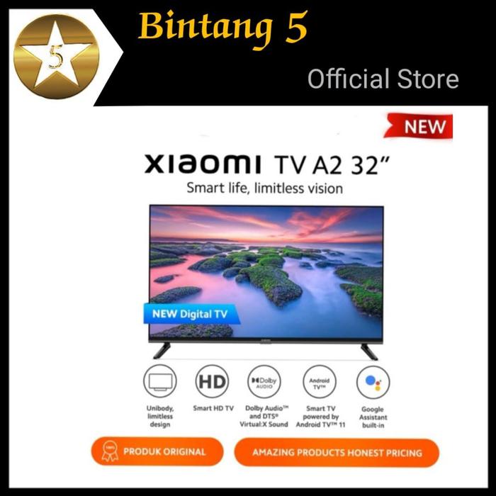 Jual XIAOMI MI TV A2 32 INCH xiaomi android tv 32" digital 32A2 MI TV ...