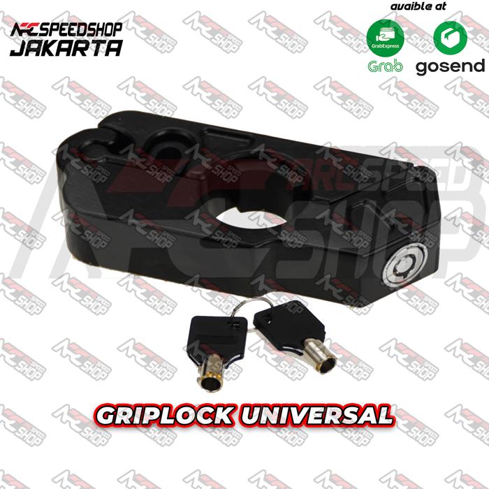 Jual Griplock Alumunium Pengaman Handle Motor Universal - red - Jakarta ...