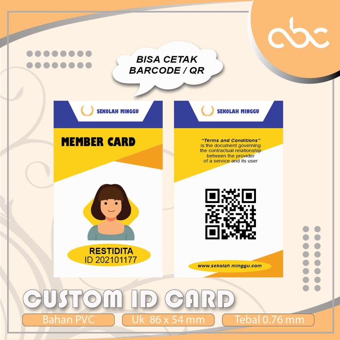 Jual Cetak Kartu PVC Card Membership - Standard Glossy, 3000pcs keatas ...