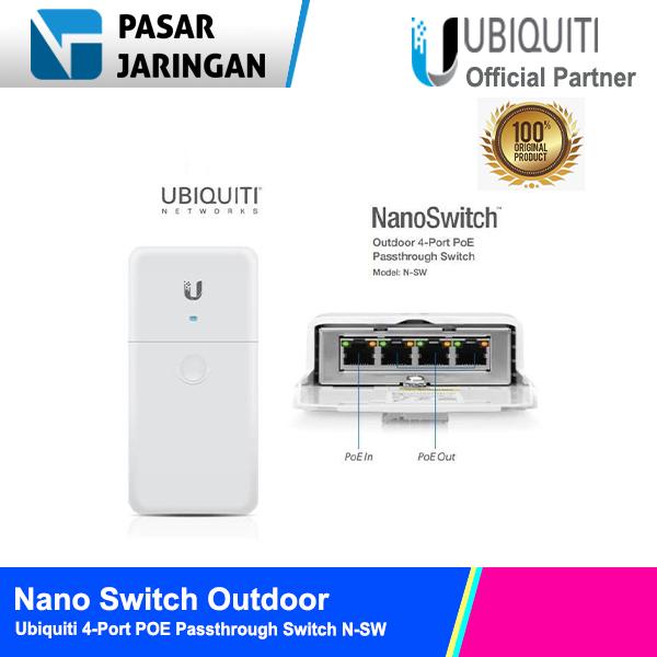 Jual Ubiquiti Nano Switch Outdoor 4-Port POE Passthrough Switch N-SW ...