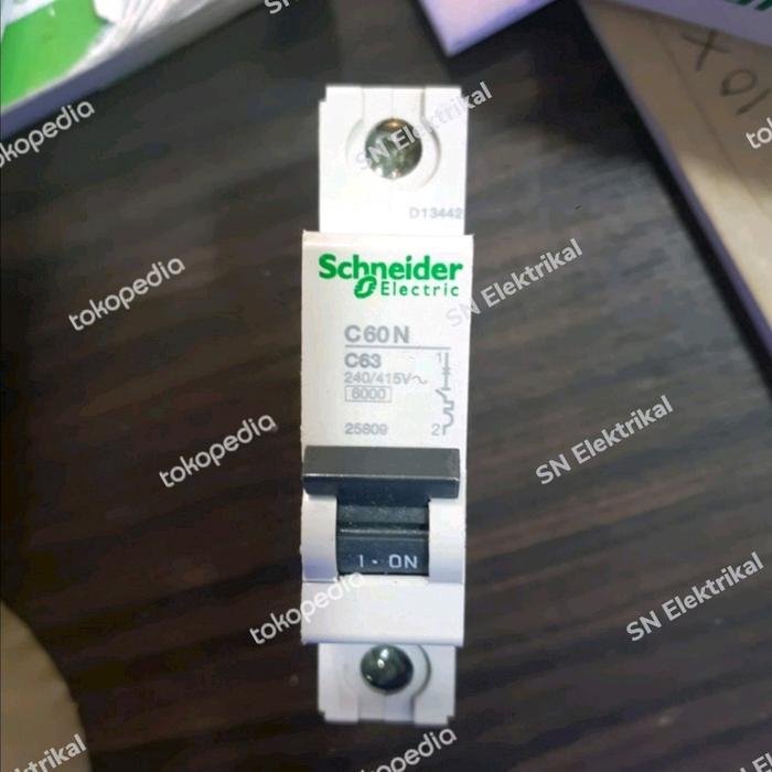 Jual MCB C60N 1P 6KA 6A 10A 16A 20A 25A 32A 40A 50A 63A Schneider Original - 6A - Jakarta Pusat ...