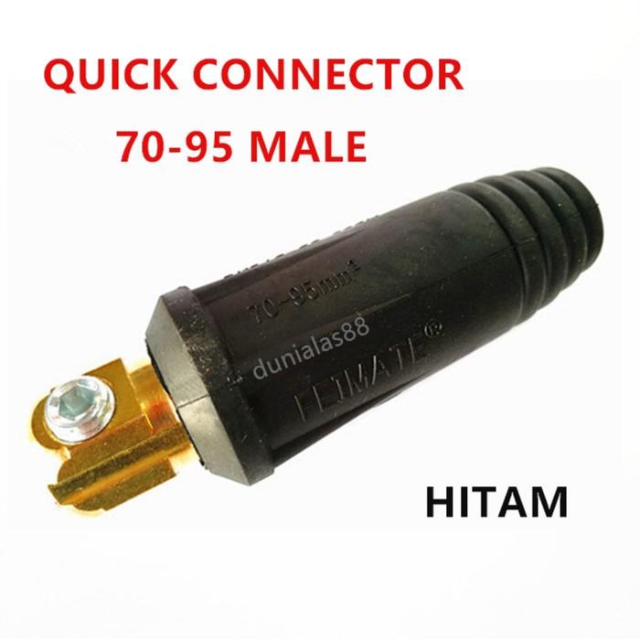 Jual Kabel Konektor Las /DKJ 70-95mm Hitam Cable Socket Connector Male ...