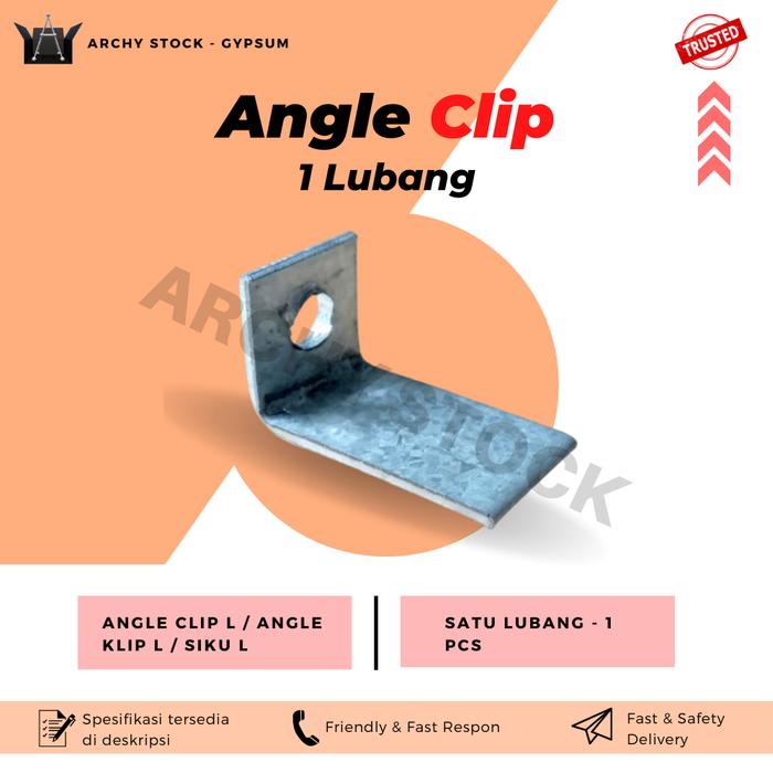 Jual Angle Clip Angel Klip Enjel Siku L 1 Satu Lubang Galvanis Plafon ...