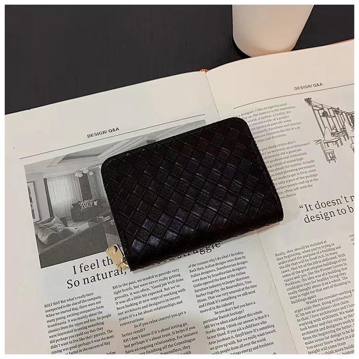 Jual Dompet Kartu Kulit Mini / Dompet Wanita Resleting Polos / Card ...