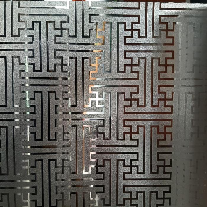 Jual Stiker Kaca Jendela Rumah Sanblas Motif Labirin Lebar 120 x 50 ...