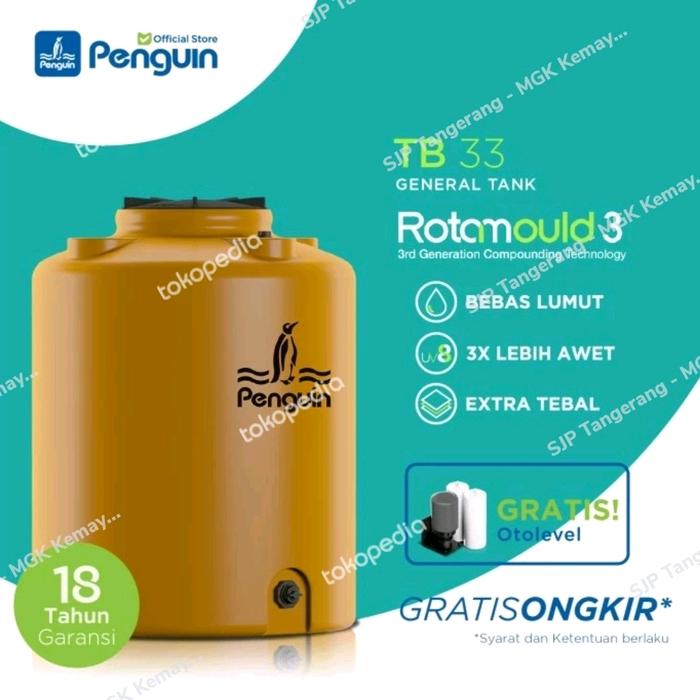 Jual PENAMPUNGAN AIR / TOREN AIR / TANDON AIR 300 LTR PENGUIN TB 33 KUNING - Jakarta Pusat - SJP ...