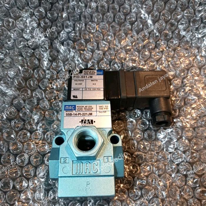 Jual MAC 55B-14-PI-221JM / SOLENOID VALVE 3/2WAY 24VDC / PNEUMATIC MAC - Jakarta Barat - Andalan ...