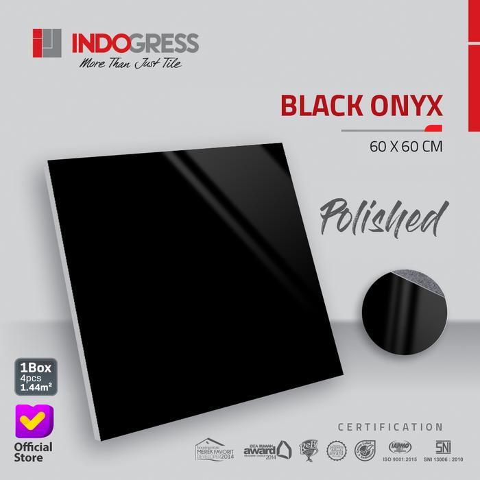 Jual INDOGRESS 1st Grade - Granite Tile Black Onyx - 60x60 - Polished ...