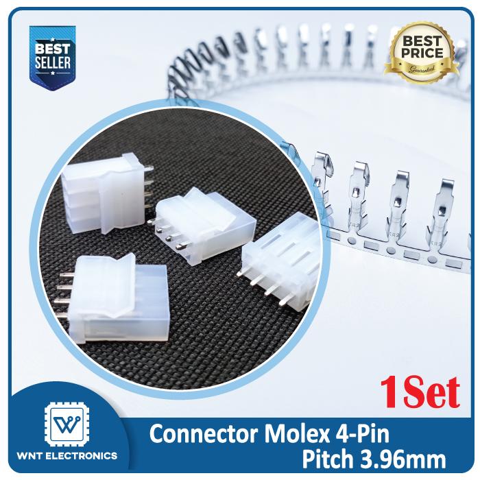 Jual Connector Molex 3.96mm 4 Pin PCB - Molex 4P - Molex 3.96 4 Pin ...