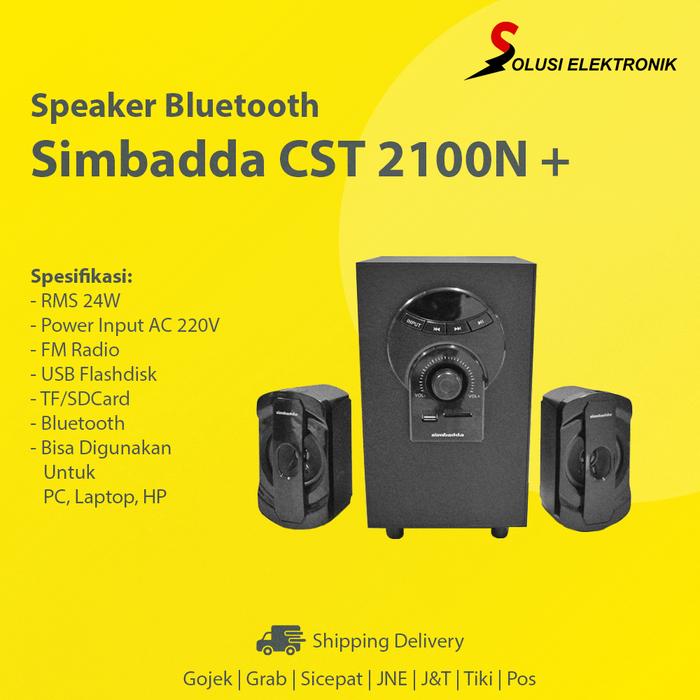 Jual Simbadda CST 2100N+ Bluetooth Speaker Aktif PC Komputer HP Laptop ...