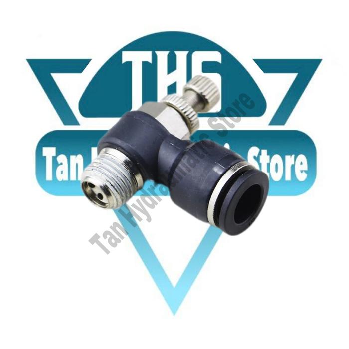 Jual SL 6-02 Fitting Pneumatic Speed Control Selang 6mm Drat 1/4 inch ...