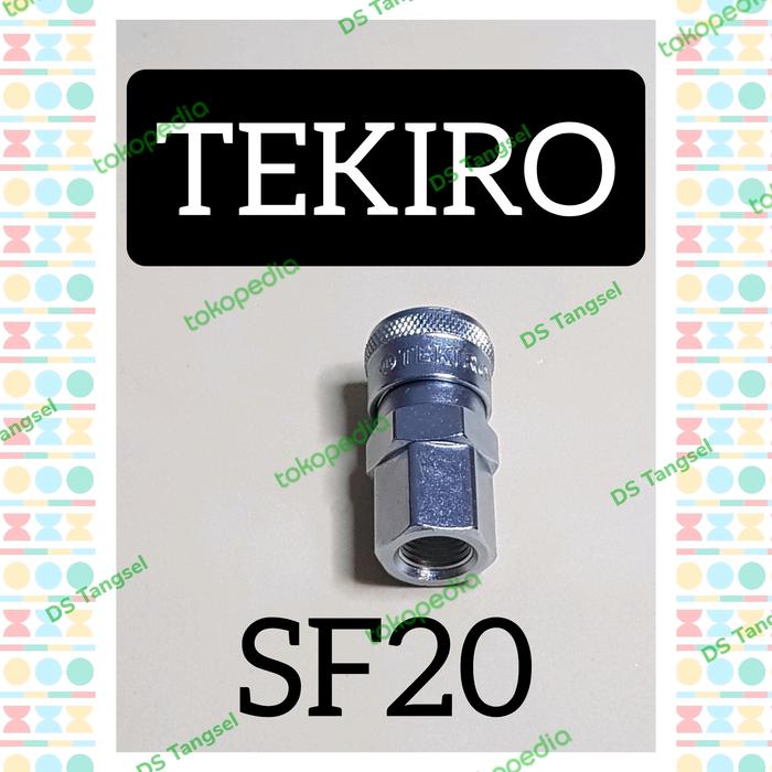 Jual TEKIRO QUICK COUPLER SF20 - KOPLER ANGIN KOMPRESOR SF 20 - Kota ...