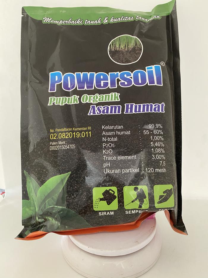 Jual Powersoil 1kg Humic Acid 60% asam humat ( pupuk pembenah Tanah) - Kab. Kendal - luwes tani ...
