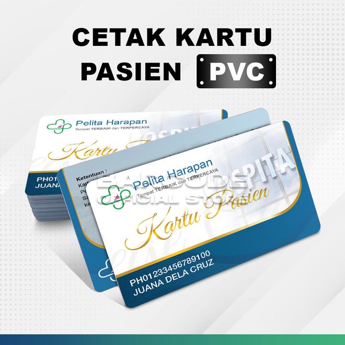 Jual Preprinted Card Custom Kartu Member Pasien Rumah Sakit PVC ...