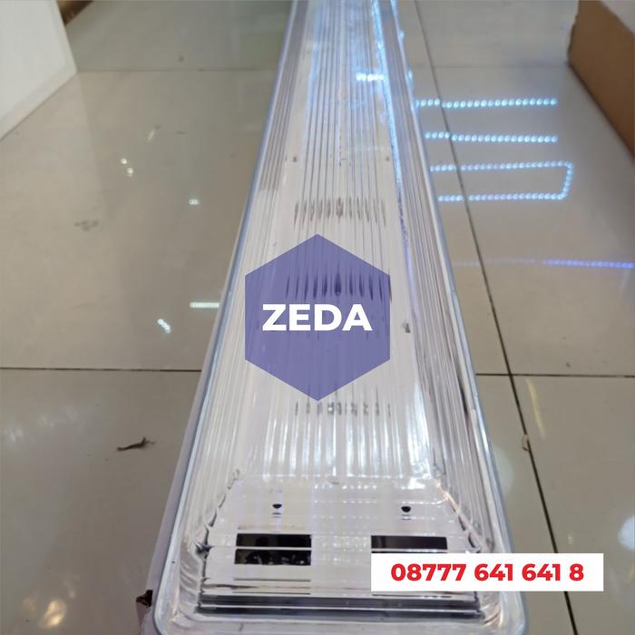 Jual Kap TL LED 2x18 waterproof IP65 60Cm Rumah Lampu T8 TL LED - LED ...