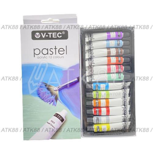 Promo Cat Acrylic Pastel Colour VTEC Cat Akrilik 12 Warna 6ml V-Tec - Kota Bandung - Pusat ...