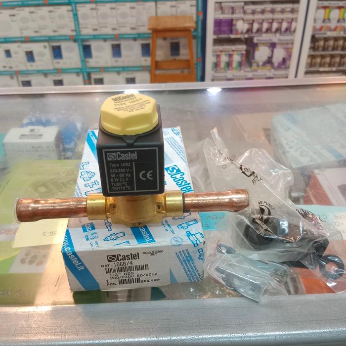 Jual SOLENOID VALVE + COIL CASTEL UK 1/2" 1068/4 220/230V MODEL LAS ...