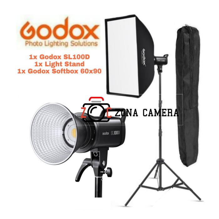 Jual Paket Single Godox SL100D LED Video Light SL100 Lampu Photo ...
