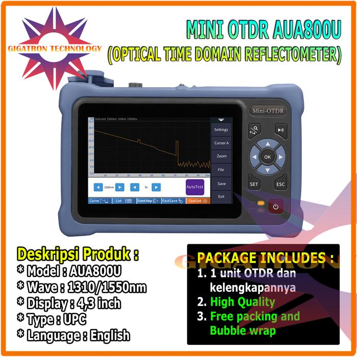 Promo Smart Mini OTDR / OTDR Fiber Optic AUA800U / OTDR Mini ...