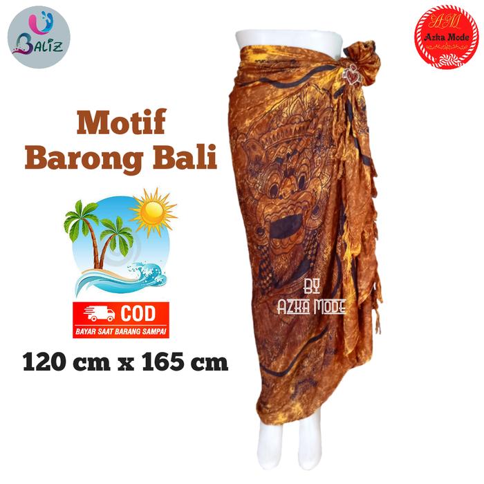 Jual Kain Bali Pantai/Kain Bali Motif Barong Bali Standar/Kain Bali ...