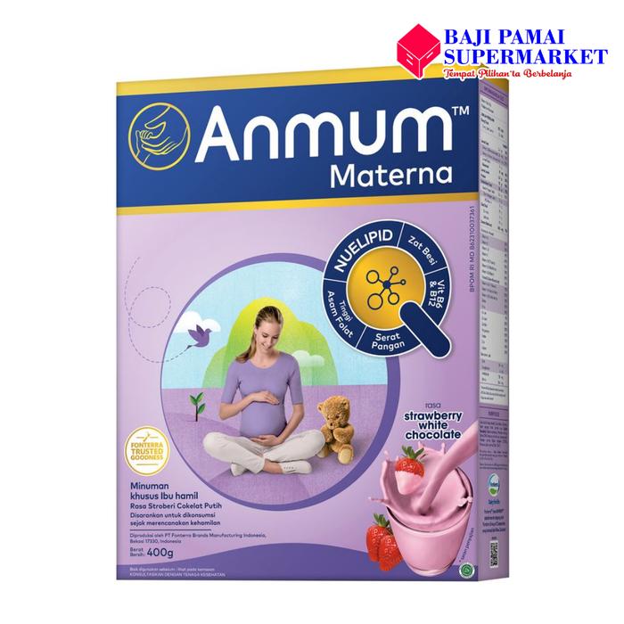 Jual Anmum Susu Ibu Hamil Materna Strawberry White Chocolate 400G ...