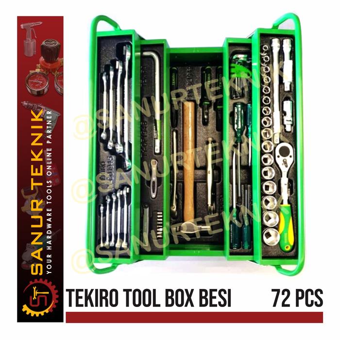 Jual TEKIRO Toolbox Tool Box SET 72 PC 72PCS BOX BESI - Kota Surabaya ...
