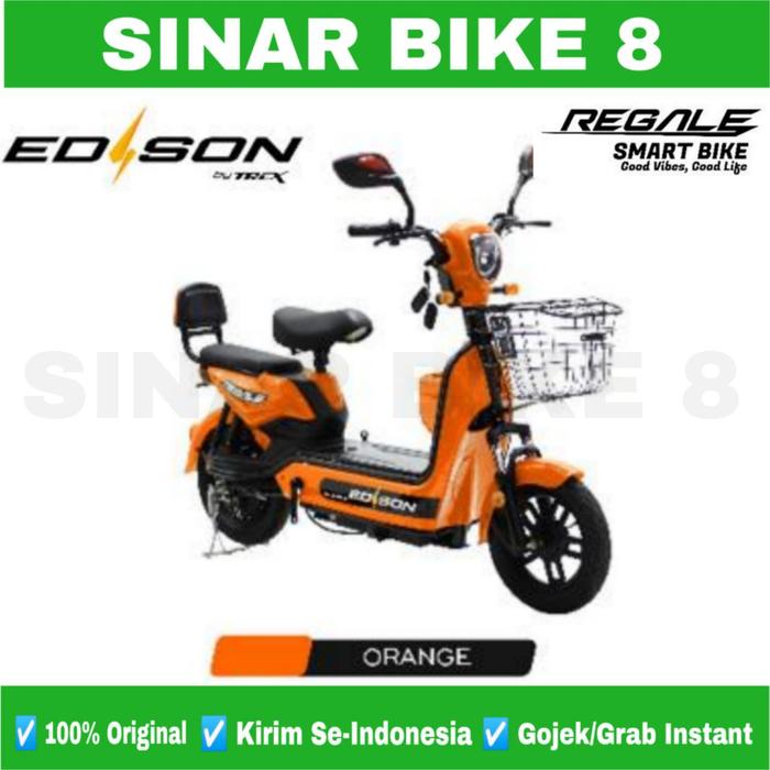 Jual Sepeda Listrik EDISON REGALE Electric E Bike 350 Watt - Orange ...