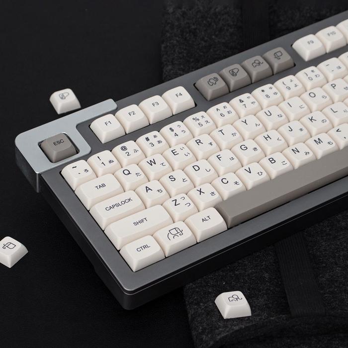 Jual Baby elephant grey japanese keycaps XDA profile 124 keycaps ...