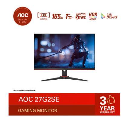Jual Monitor led gaming AOC 27" g2 1080p FHD 165Hz 1ms dp vga hdmi ...