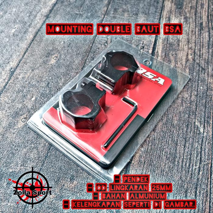 Jual Mounting double baut BSA / Mounting double baut pendek / Mounting ...