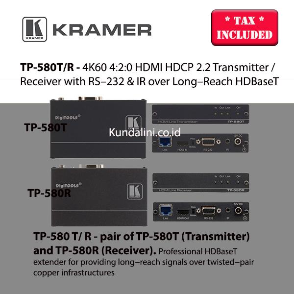 Jual Kramer TP-580T/R - 4K60 HDMI Transmitter / Receiver with RS–232 ...