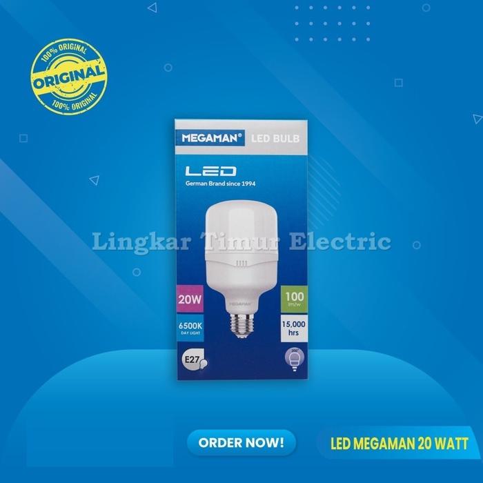 Jual Lampu LED MEGAMAN T-Bulb YTT80Z1 20W 6500K - Warna Putih - Kab ...