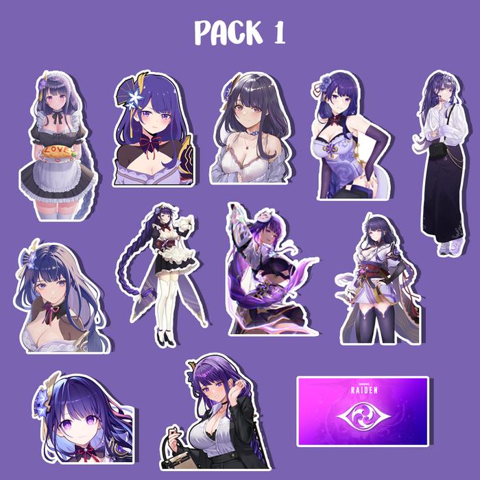 Jual Sticker Pack Raiden Shogun Baal Genshin Impact / Stiker pack Anime ...