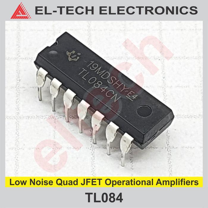 Jual TL084 TL084CN TL 084 084CN Low Noise Quad JFET Operational Amplifiers - Kota Surabaya ...