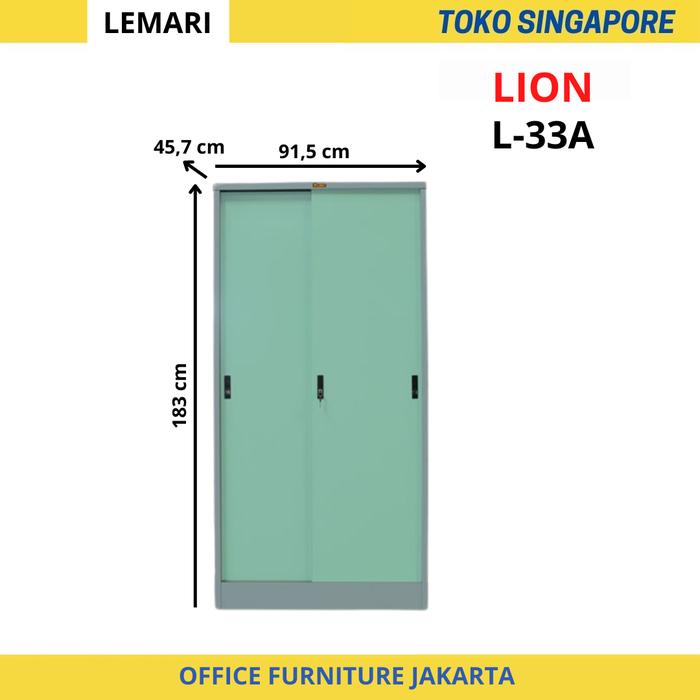 Jual LEMARI ARSIP LION PINTU SLIDING L-33A - Jakarta Barat - Toko ...