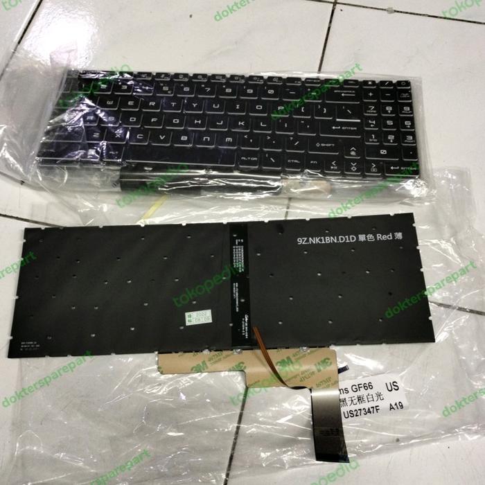 Jual Keyboard MSI Katana GF66 GF76 Lampu Latar Laptop Gaming Hitam ...