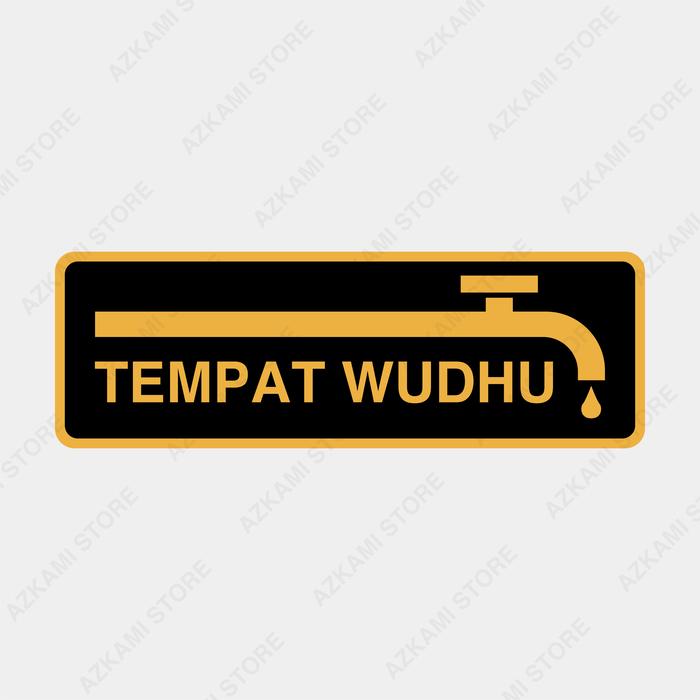Promo Rambu Tempat Wudhu Mushola Masjid 30cm x 10cm Akrilik 2mm - Kota ...