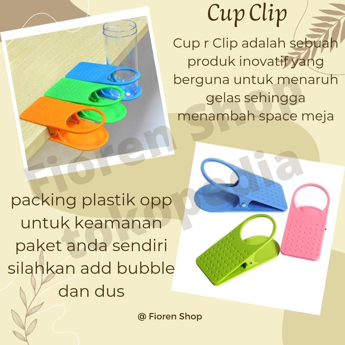 Jual Cup Clip Penjepit Tempat Gelas Mug Di Meja Table Cup Holder - Kota ...