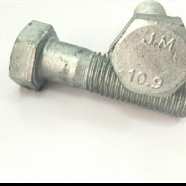 Jual Baut Mur Baja 10.9 Hotdip Galvanis m20x50/ m20 x 50 / HDG m20 x 50mm - Jakarta Pusat ...