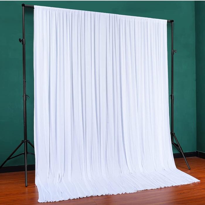 Jual Background foto studio backdrop pelaminan Pernikahan - Putih, 3x4 ...