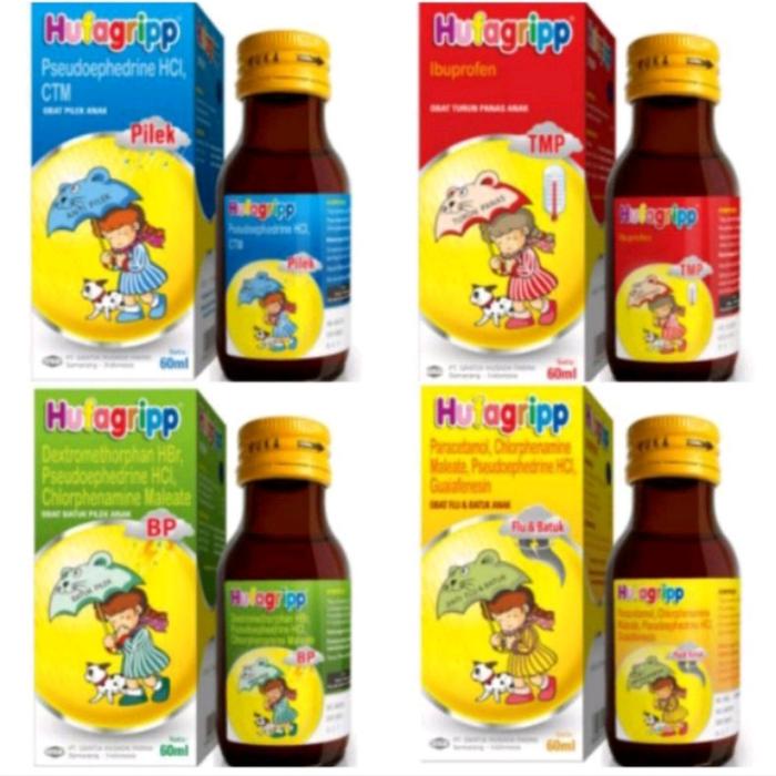 Jual Hufagrip Sirup 60ml - Hufagripp Biru Pilek / Merah Turun Panas ...