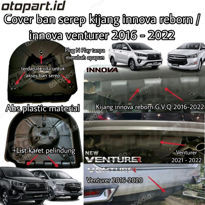 Jual cover ban serep kijang innova reborn / innova venturer 2016- 2022 ...