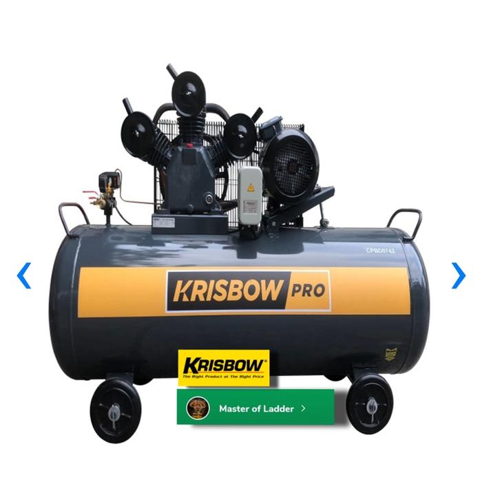 Jual MESIN ANGIN KOMPRESOR KRISBOW COMPRESSOR 7.5HP 420L 10BAR 380V 3PH ...