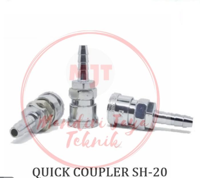 Jual Quick Coupler SH 20 Sambungan Selang Kompresor Recoil Cuk Kopler SH20 - Kota Surabaya ...