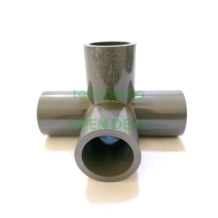 Jual Tee 4 Way 1 inch Aw SCG / 4 Way Side Tee 1" Tee Siku / Tee 4 ...