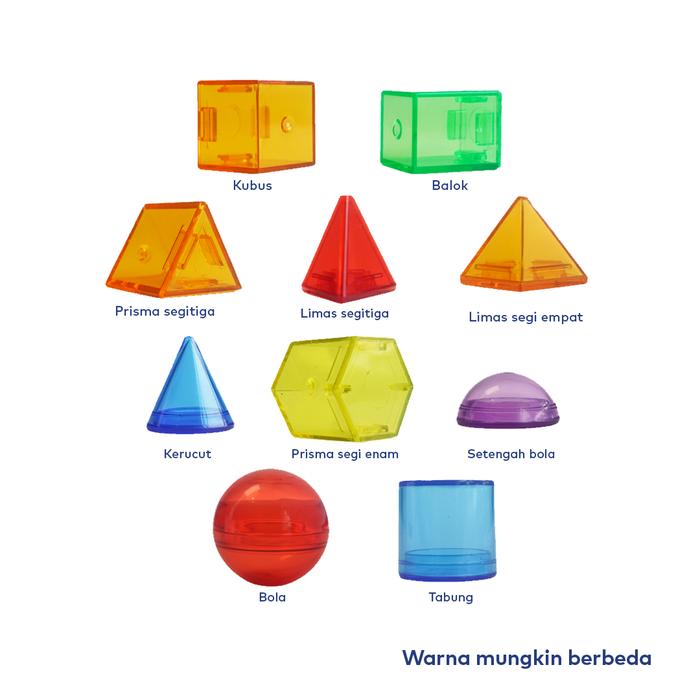 Jual Mini 3d Geometry Block Balok Bangun Ruang Matematika Geometri Di ...