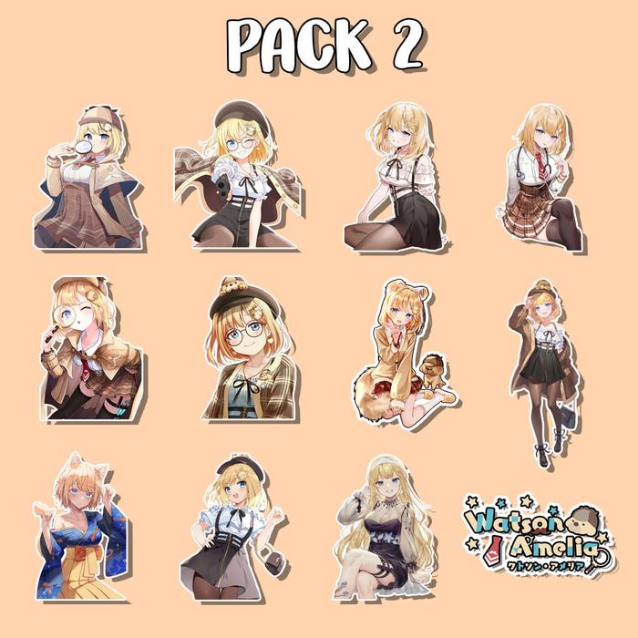Jual Stiker Pack Amelia Watson Hololive Vtuber / Stiker pack Anime - 2 ...