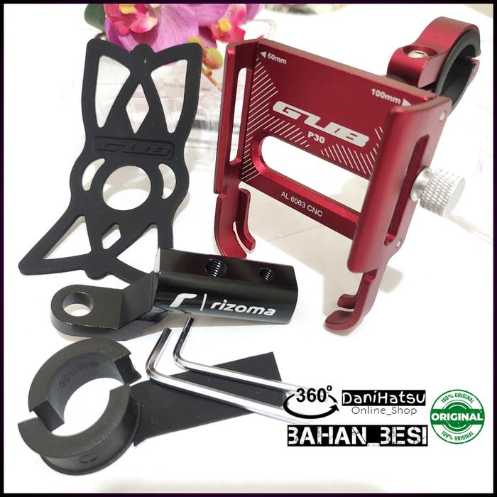 Jual Phone Holder Hp Motor Besi Nmax Vario Beat Adv Pcx Gub P30 Waterproof - Hitam Di Seller ...