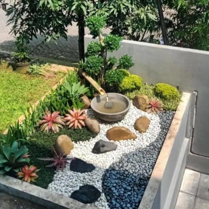 Jual pembuatan taman batu hias / taman jepang / taman mini malis ...