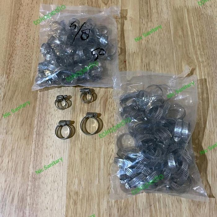Jual Klem selang besi klem selang gas / hose clamp cincin selang ...